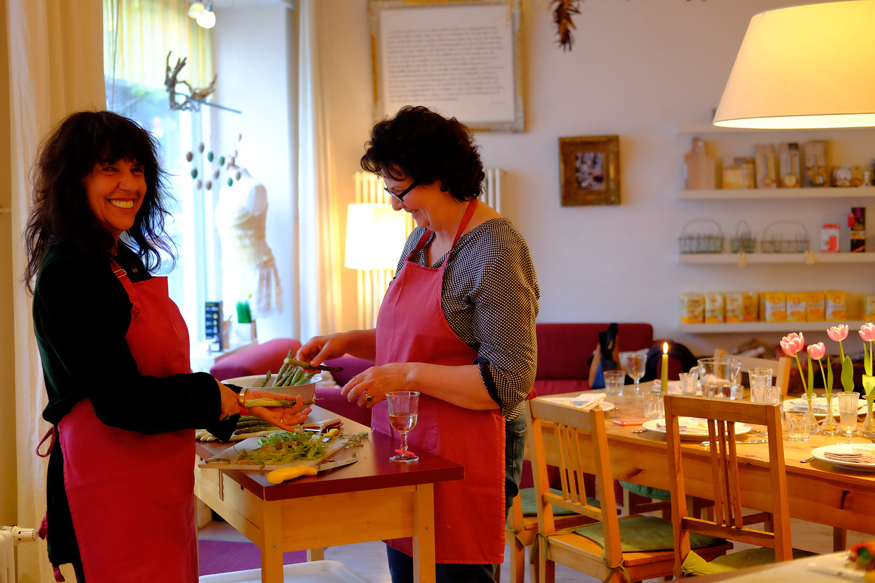 Die LECKER AG in der Kochschule In a la Munde Berlin Kreuzberg